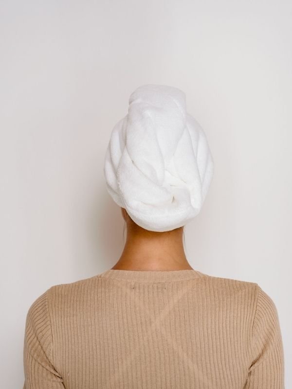 Luxury Silk & Microfiber Dual Hair Towel Wrap - June Silk